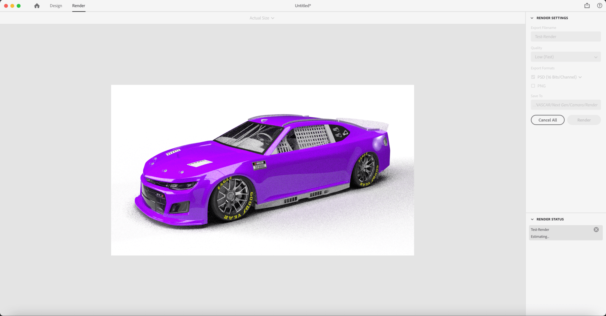 How to Make a Car Livery in 3D with Adobe Dimension - Motorsport Graphics